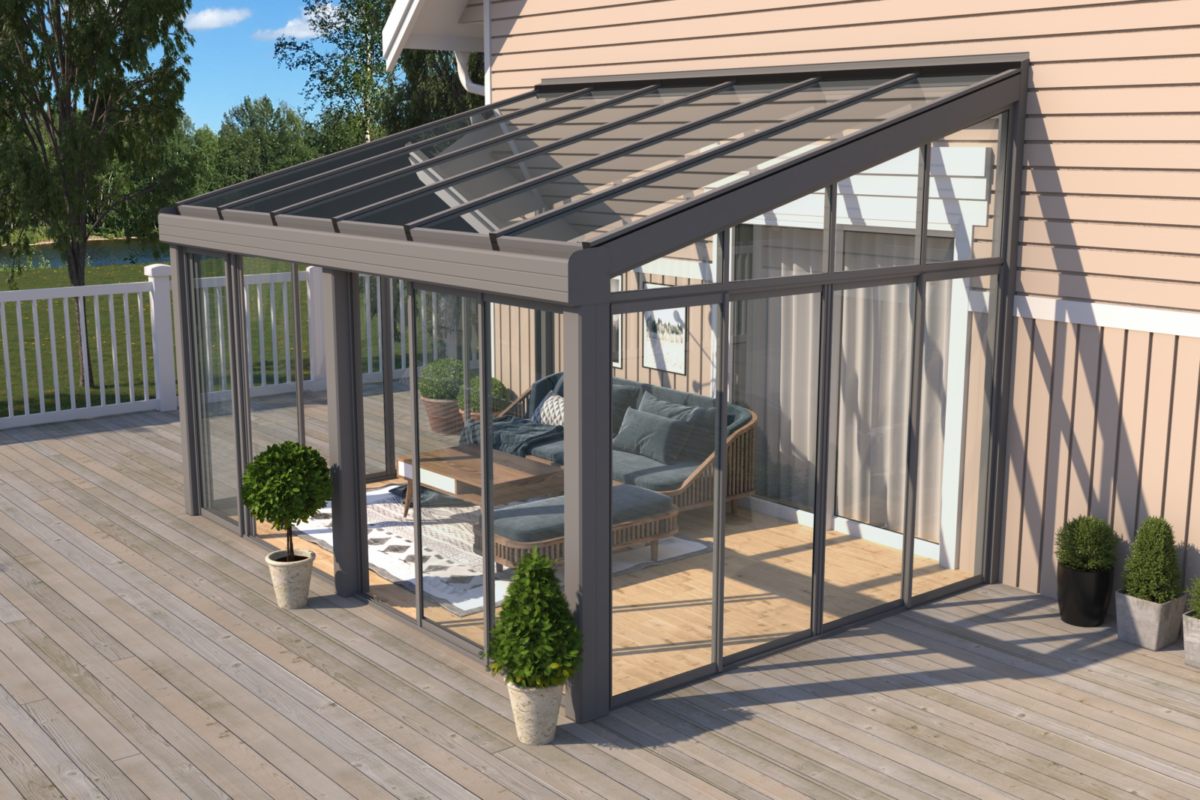 Hagestue i aluminium - Uteplassen.no